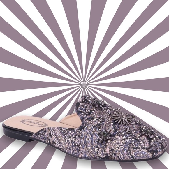 Italina | Shoes | New Italina Florentine Embellished Slidein Mule ...